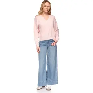 BRODIE CASHMERE Indya V-neck Merino Blend Sweater