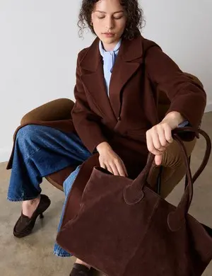 Whistles Leandra Suede Tote Bag