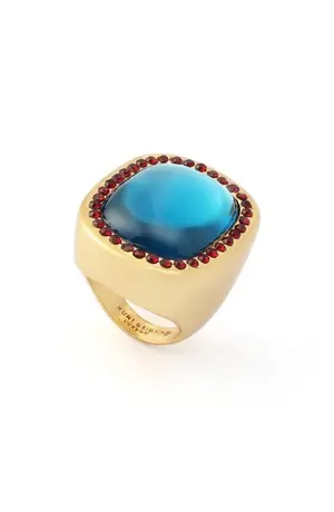 Kurt Geiger Cabochon Stone Cocktail Ring