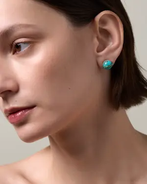 EMILY P. WHEELER Orbit Studs, Emerald