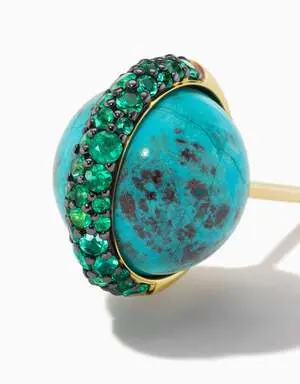 EMILY P. WHEELER Orbit Studs, Emerald