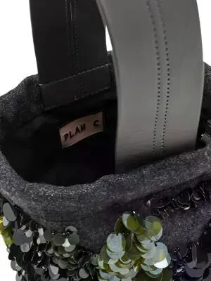 Plan C Sequin-embellished Bucket Bag