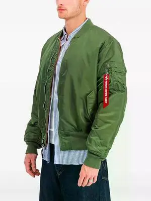 Alpha Industries Ma-1 Heritage Logo-tag Bomber Jacket - Green