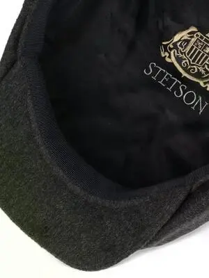 Stetson Button-topped Flat Cap - Grey