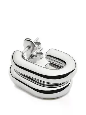 MISSOMA Small Chubby Oval Hoop Earrings - Silver