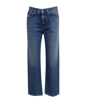 DIESEL® High-rise Straight-leg Jeans
