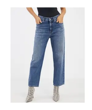 DIESEL® High-rise Straight-leg Jeans