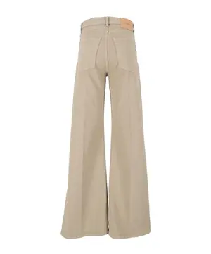 DONDUP Logo Patch Wide-leg Jeans