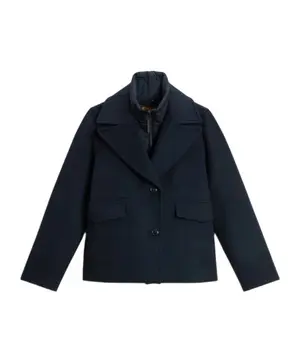 Woolrich Melton Button-fastening Jacket - Black