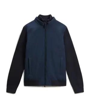 Woolrich Quilted Knit-sleeve Jacket
