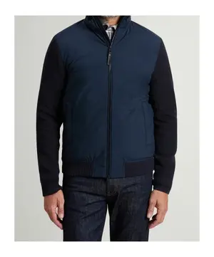 Woolrich Quilted Knit-sleeve Jacket