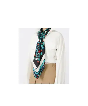Max Mara Printed Silk Twill Scarf
