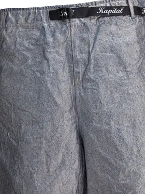 Kapital 12oz Metallic-effect Bermuda Shorts