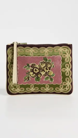 ALEMAIS Lacey Embroidered Clutch