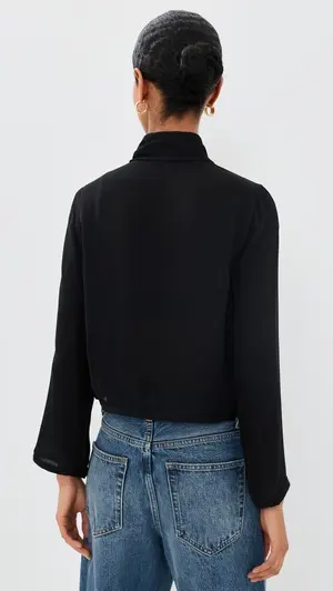 FRAME The Silk Salon Top