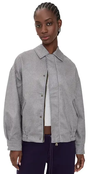 Lioness Kenny Faux Suede Bomber Jacket - Eclipse