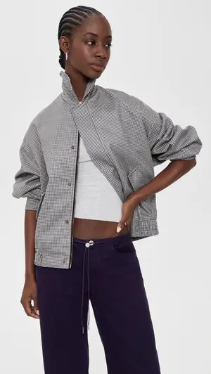 Lioness Kenny Faux Suede Bomber Jacket