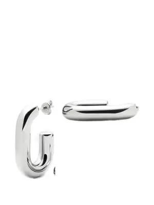 MISSOMA Medium Chubby Oval Hoop Earrings - Silver