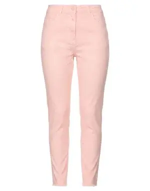 TWINSET Jeans Blush Size Cotton, Elastane