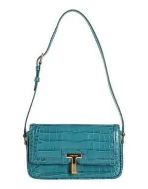 TOM FORD Shoulder Bag Deep Teal Leather