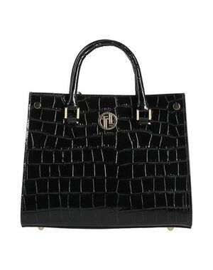 TUSCANY LEATHER Croque Handbag Brick Leather - Black