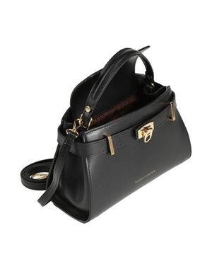 TUSCANY LEATHER Maisy Handbag Plum Leather - Black