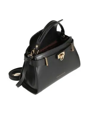 TUSCANY LEATHER Maisy Handbag Plum Leather - Black