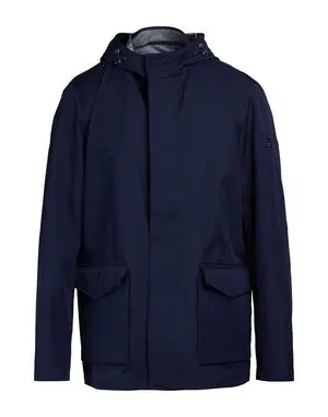 HACKETT  Overcoat & Trench Coat Size Polyester - Navy