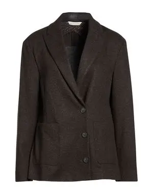 Max Mara Blazer Dark Size Viscose, Polyester, Elastane - Brown