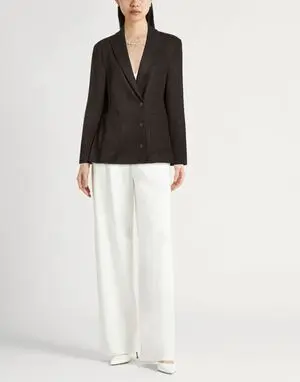 Max Mara Blazer Dark Size Viscose, Polyester, Elastane - Brown
