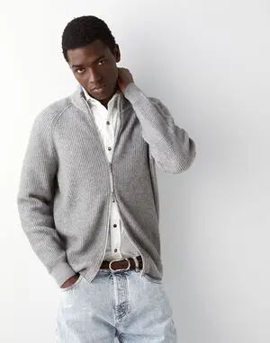 Brunello Cucinelli Zip-up Knitted Cashmere Jumper