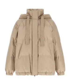 Brunello Cucinelli Long-sleeved Padded Jacket - Beige
