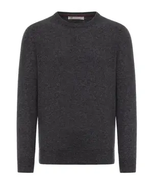 Brunello Cucinelli Long-sleeved Knit Top - Gray