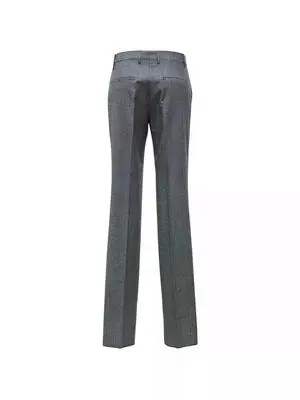 Tagliatore Houndstooth-pattern Tailored Trousers - Grey