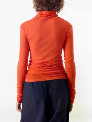 American Vintage Massachusetts Roll-neck T-shirt - Orange