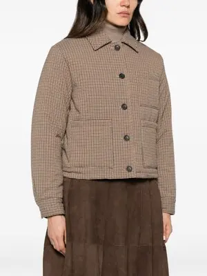 WHITE SAND Checked Jacket