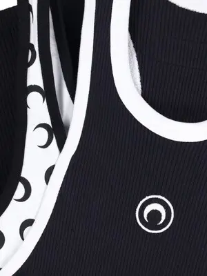MARINE SERRE Moon Layered Tank Top