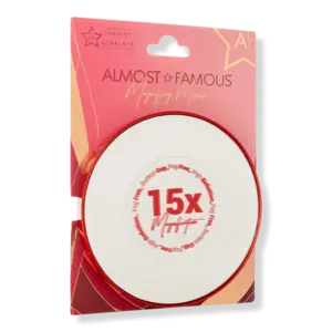 ALMOST FAMOUS 15x Magnification Vanity Mirror With Suction Lock - Red