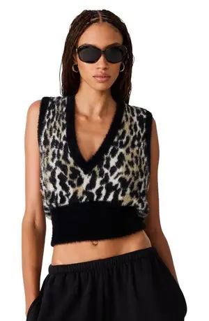 Steve Madden Mila Crop Sweater Vest