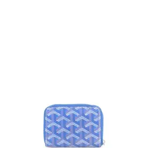 Goyard Matignon Zip Wallet Coated Canvas With Leather Pm