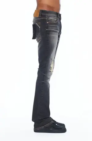 CULT OF INDIVIDUALITY Lenny Ripped Bootcut Jeans