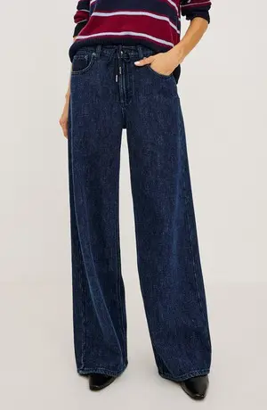 Rails Angeleno High Waist Wide Leg Jeans - Imperial Blue