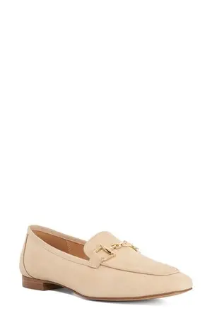 Dune London Grained Leather Loafer - Ecru