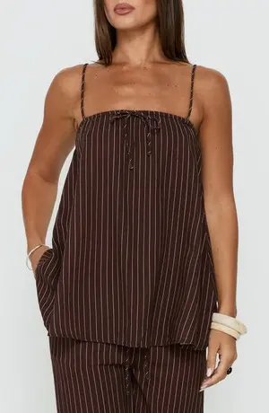 Princess Polly Amibella Boxy Cami Top - Brown