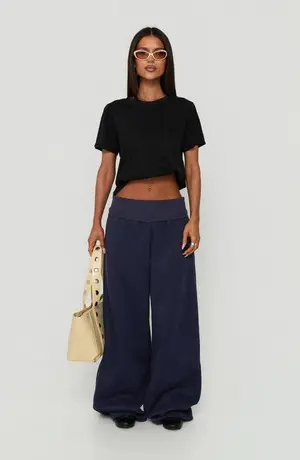 Princess Polly Lockie Foldover Baggy Track Pants