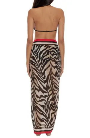 BECCA By Rebecca Virtue Print Sarong Cover-up