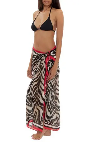 BECCA By Rebecca Virtue Print Sarong Cover-up