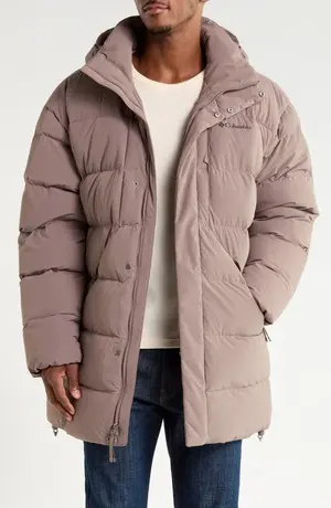Columbia Amaze Puff 650 Fill Power Down Hooded Jacket - Iron
