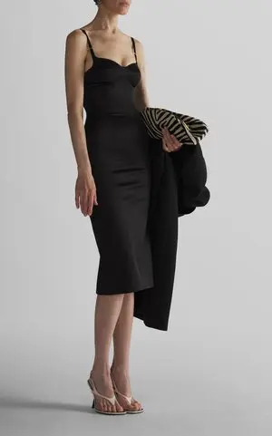 MUGLER Sleeveless Midi Dress