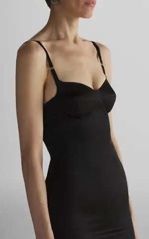 MUGLER Sleeveless Midi Dress